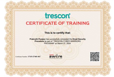 Prakruthi Poojary On Linkedin Trescon Cybersecurityawareness