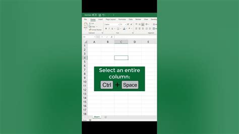 Shortcut To Select Row And Column In Excel Youtube
