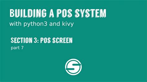 Python Kivy POS System Part POS Screen Part YouTube