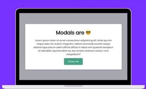 Modal con botón animado Oxygenados La comunidad