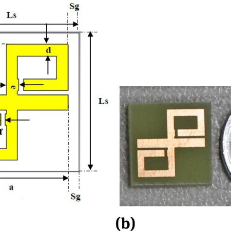 A The Proposed Double C Shape Meta Atom Structure B Prototype Of Download Scientific
