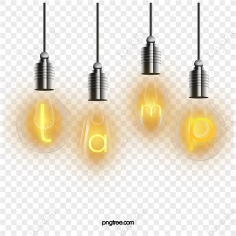 유리 현실적인 전구 일러스트 샹들리에백열장비자극 Png 일러스트 무료 다운로드 Lovepik