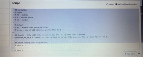 Solved For Each Task Listed Write A Single MATLAB Statement Chegg