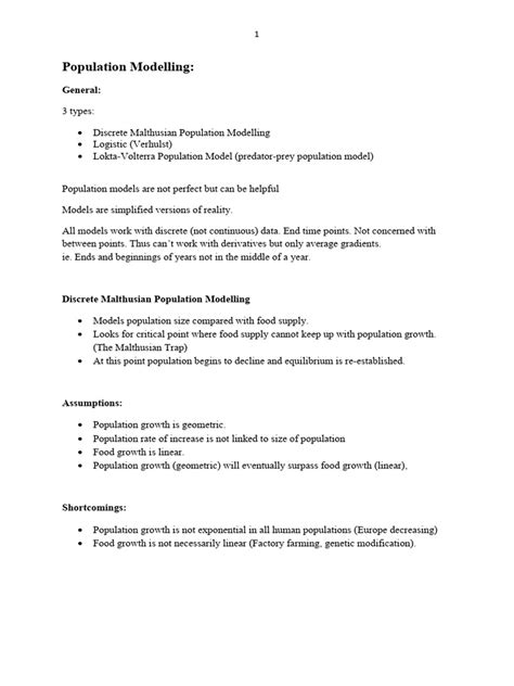 Population Modelling Workbook 2020 Pdf Logistic Function Predation