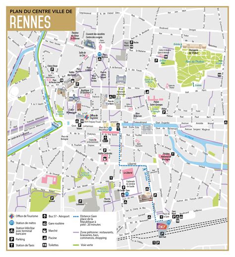 Plan Centre Ville De Rennes Le Stationnement à Rennes Kciv