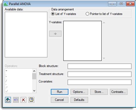 Parallel Anova • Genstat Knowledge Base 2023
