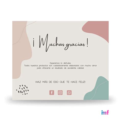Tarjetas De Agradecimiento Imprenta Online Perú