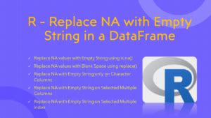 R Replace Na With Empty String In A Dataframe Spark By Examples