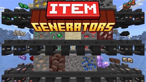 Item Generators Mcpe Bedrock Edition Free Addon Youtube