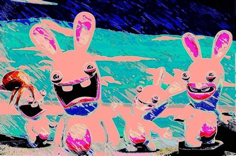 Three Rabbits In Bathing Suits