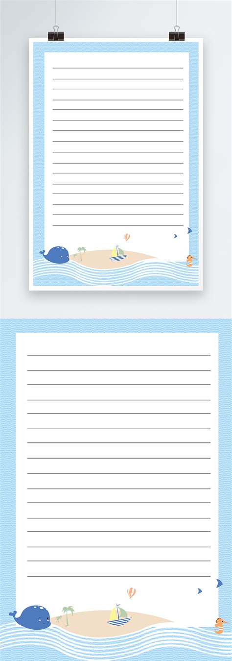 작은 신선한 편지지 포스터 배경 템플릿 이미지 사진 401430168 무료 다운로드