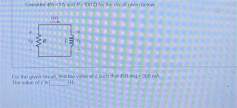 solved consider 0 1 a and r 100Ω for the circuit given