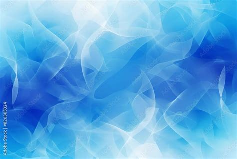 Elegant Smooth Abstract Blue Waves Background With Gentle Undulating