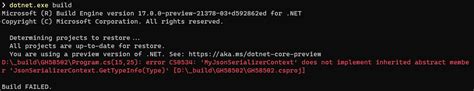Systemtextjson Code Gen Could Not Load File Or Assembly Microsoft