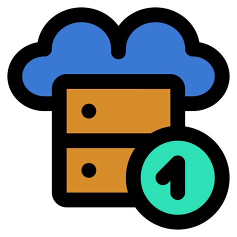 Database Generic Color Lineal Color Icon