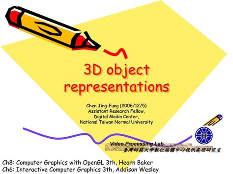 cg opengl 3d object representations course 8 ppt