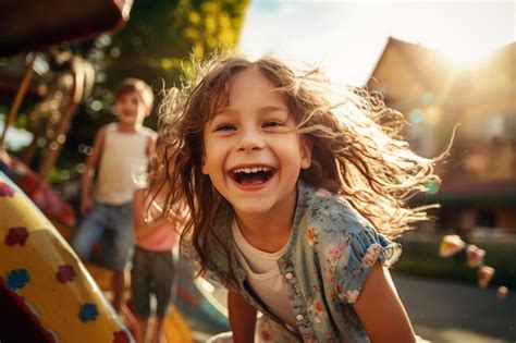 Premium Ai Image Friendship Day Friends Having Fun Hugging