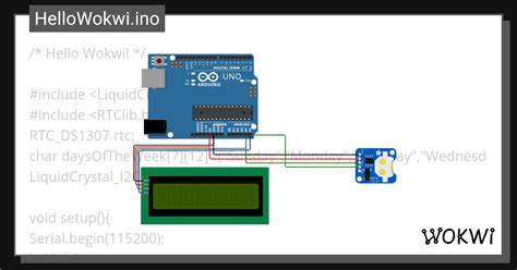 Work CLOCK LDC I C Wokwi ESP STM Arduino Simulator