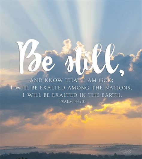 Psalm 4610 Be Still And Know