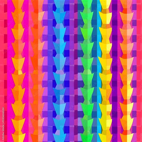Randomly Colored Check Marks On A Mid Square 10 Rows And 8 Columns Of