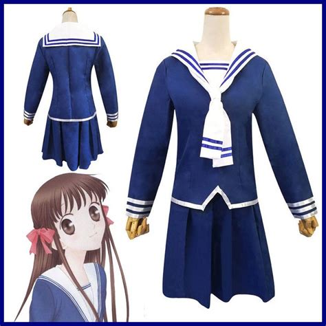 Basket Fruits Anime Tohru Honda Cosplay Costume Jk Girl Uniform Student
