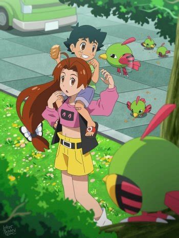 Delia Ketchum And Pikachu