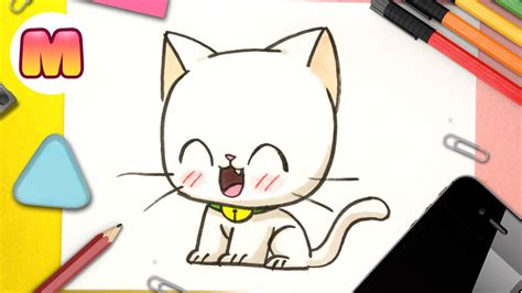 Como Dibujar Un Gato Kawaii 💖 Facil Paso A Paso 💖 Como Dibujar Un