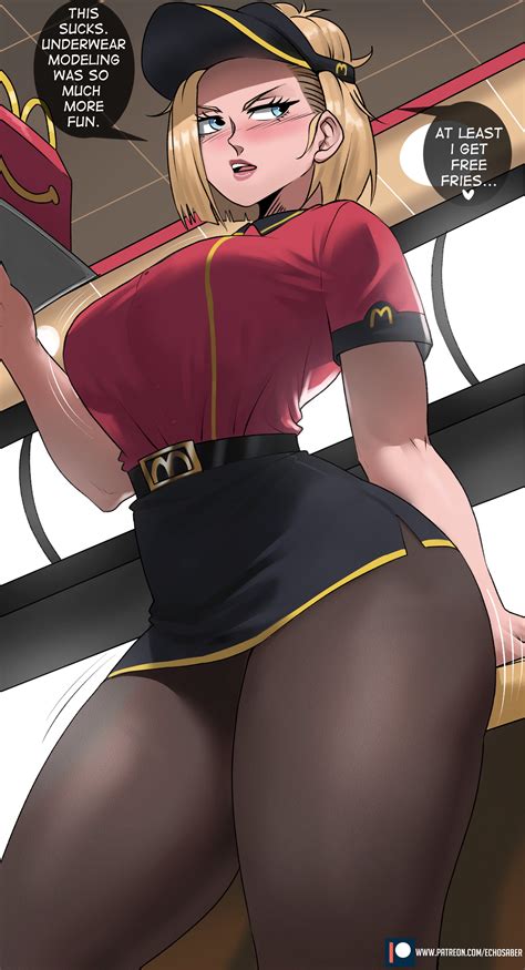 Echo Saber Android 18 Dragon Ball Dragonball Z Mcdonalds Bending