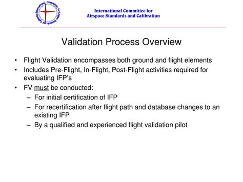 ppt flight validation of instrument flight procedures powerpoint