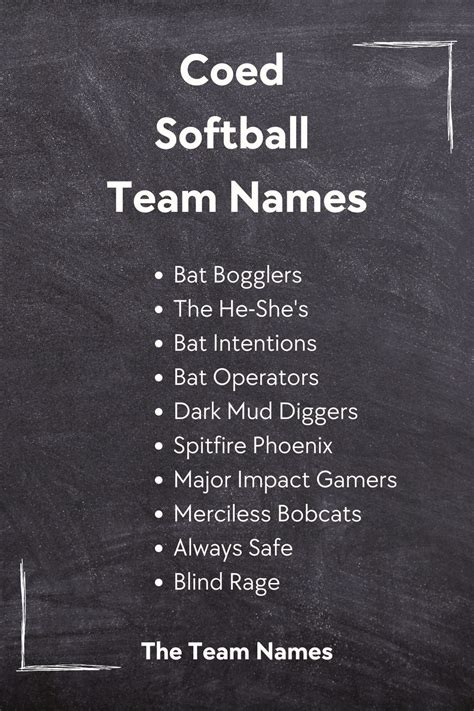 700 Softball Team Names Funny Clever And More