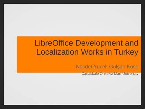 libreoffice development and localization works inturkey odp