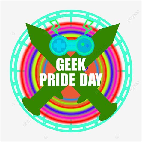 Geek Pride Day Design On Transparent Background Hand Drawn Design Element Pride PNG And