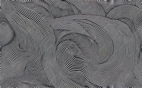 Premium Ai Image Wavy Lines Optical Illusion Vector Seamless Black And White Pattern