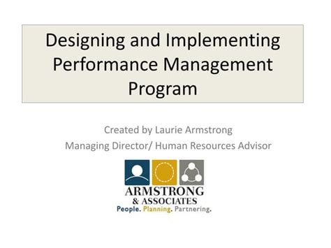 Designing And Implementing Performance Management Program Pdf