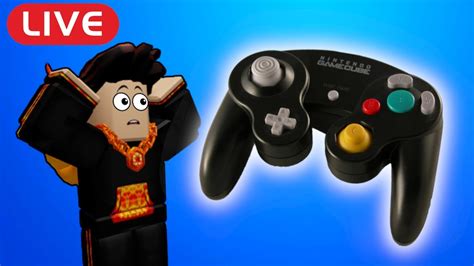 🔴 Playing Roblox But On A Gamecube Controler Playing With Viewers Roblox Live Youtube