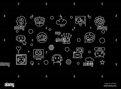 virtual assistant or chat bot technology concept horizontal banner in