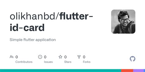 Github Olikhanbdflutter Id Card Simple Flutter Application