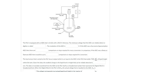 The Cstr System Shown Below Has A Plc A Plc Is A