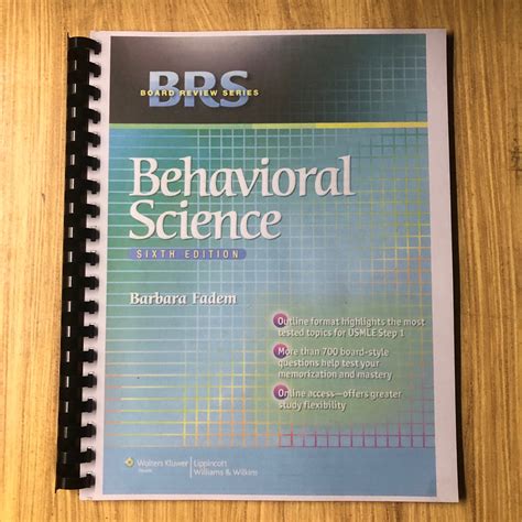 Book Review Series Brs Behavioral Science 6th Ed Hobbies And Toys Books