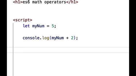 9 Es6 Arithmetic Operators Es6 Operator Precedence Binary Vs Unary Operator Youtube