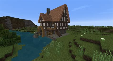 Minecraft Watermill By Schattenw0lf On Deviantart
