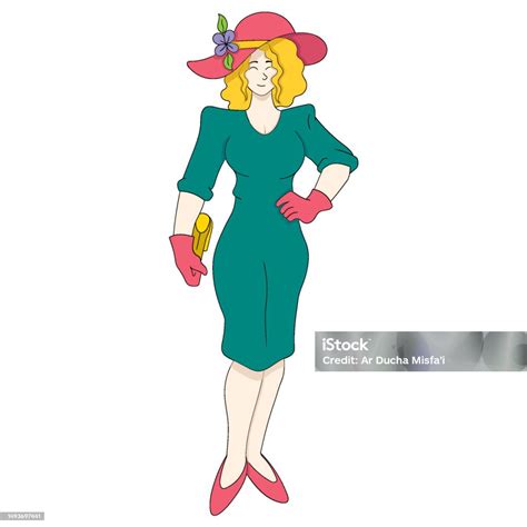 파티에 가는 우아한 옷을 입은 아름답고 패셔너블한 부자 Theatrical Performance에 대한 스톡 벡터 아트 및 기타