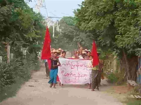 ယင်းမာပင်မြို့နယ်တွင် စစ်အာဏာရှင် တော်လှန်ရေး ချီတက် ဆန္ဒပြ Khit Thit