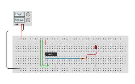 Circuit Design Nor Gate Tinkercad