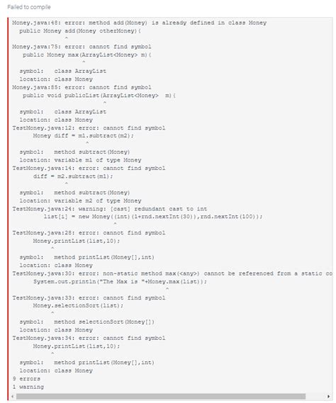 Answered Moneyjava48 Error Method Add Bartleby