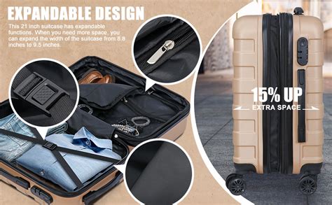 Zenstyle Hardside Expandable Luggage With Spinner Wheels