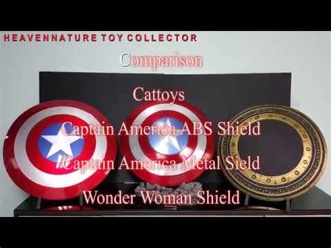 Cattoys Captain America Abs Shield Vs Metal Shield Vs Wonder Woman