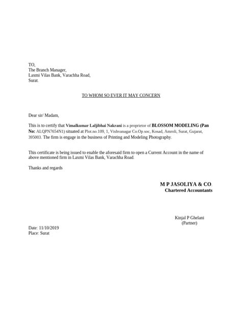 Bank Certificate Pdf Finance And Money Management