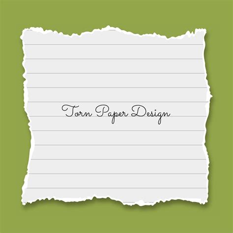 Torn Notebook Paper Clipart Torn Notebook Paper Vector Hd Png Images