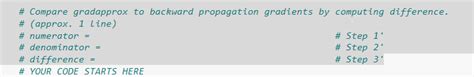 Gradient Checking Ex 4 Confusing Instructions Improving Deep Neural